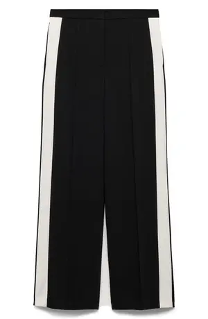 Mango Contrast Stripe Trousers