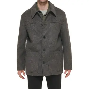 Cole Haan Wool Blend Coat - Grey