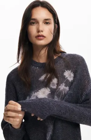 Desigual Mississauga Bouquet Crewneck Sweater