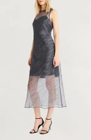 LUXELY 2-piece Organza Slipdress