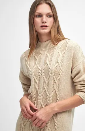 Barbour Elisha Long Sleeve Wool Blend Sweater Dress