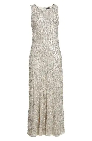 Pisarro Nights Sequin Stripe Gown