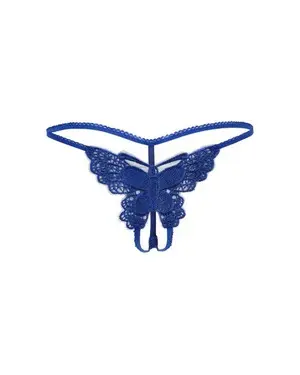 ADORE ME Mariposa G-string Panties - Dark Blue