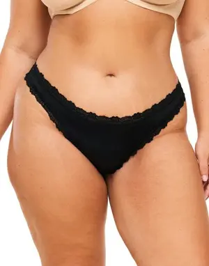ADORE ME Amara Thong Panties - Black