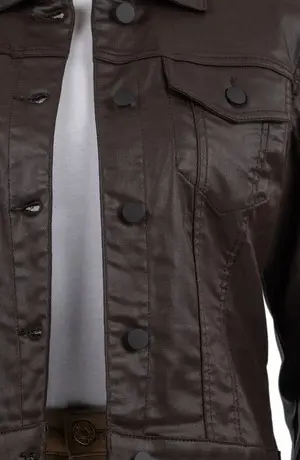 Kut From The Kloth Coated Denim Trucker Jacket
