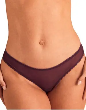 ADORE ME Alyshia Thong Panties - Dark Purple