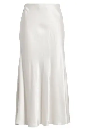 Rails Anya Satin Midi Skirt - Ivory