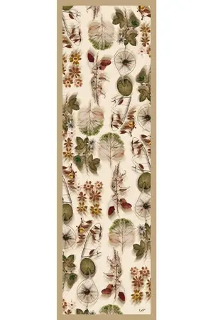 ELIZABETTA Botanica Long Sheer Silk Scarf For