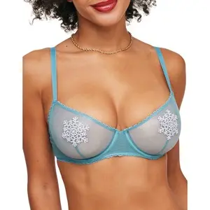 ADORE ME Alyshia Unlined Demi Bra Light Blue