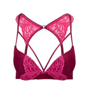 ADORE ME Saige Push Up Plunge Bra - Dark Purple