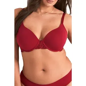 ADORE ME Teagan Contour Full Coverage Bra - Dark Red