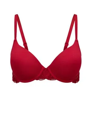 ADORE ME Teagan Contour Full Coverage Bra - Dark Red