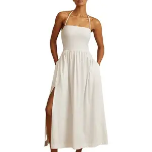 REISS Yara Cover-up Maxi Dress - White