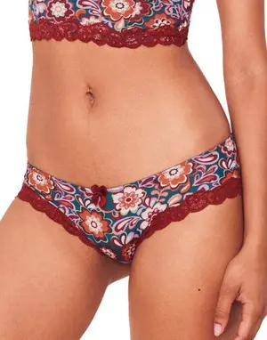 ADORE ME Shea Cheeky Panties - Floral Blue