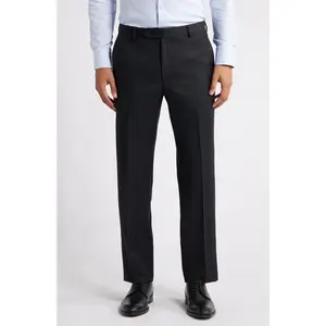 Samuelsohn Roica Flat-front Straight Leg Dress Pants