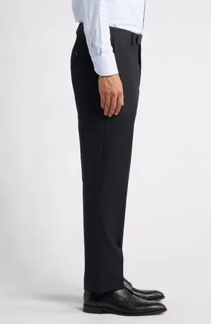 Samuelsohn Roica Flat-front Straight Leg Dress Pants