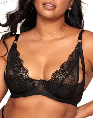 ADORE ME Kaia Unlined Quarter Cup Bra - Black
