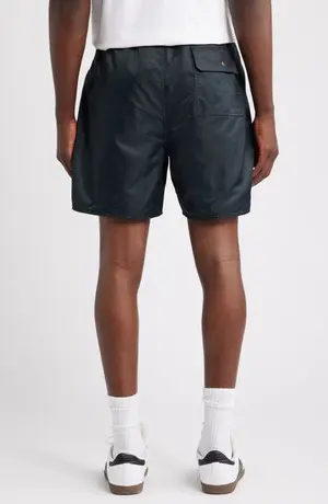 ELWOOD Embroidered Logo Nylon Shorts - Coal