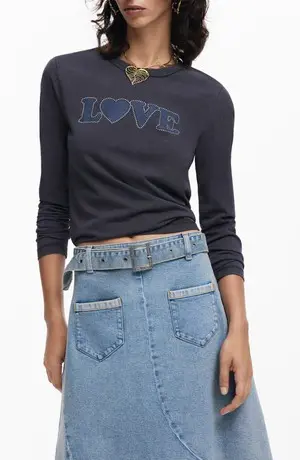 Desigual Long Sleeve T-shirts For Women