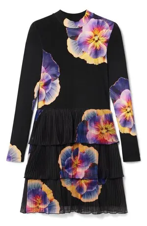 Desigual X Lacroix Ribbed Mixed Media Minidress