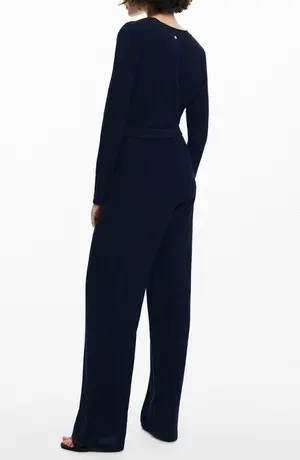 Desigual Leeds Textured Long Sleeve Jumpsuit