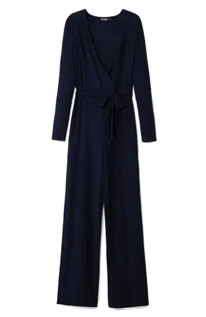 Desigual Leeds Textured Long Sleeve Jumpsuit
