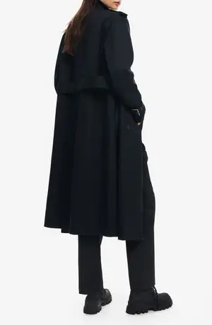 Desigual Vilma Cotton Twill Trench Coat - Blue