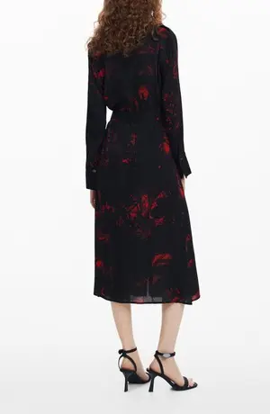 Desigual Scribble Print Shirtdress