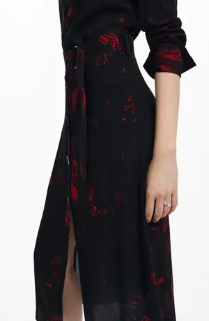 Desigual Scribble Print Shirtdress