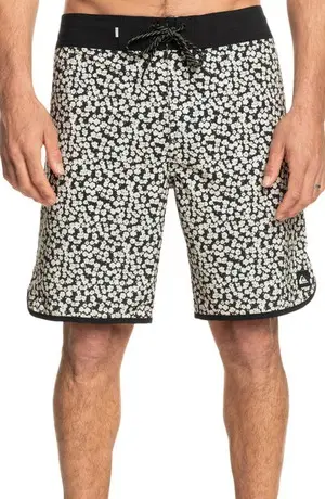 Quiksilver Highline Scallop Swim Trunks Iron Gate Prt 4
