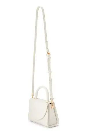 OLGA BERG Sasha Faux Leather Top Handle Bag - White
