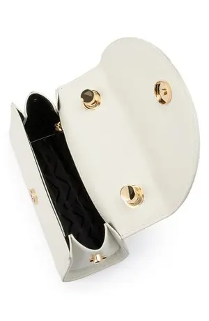 OLGA BERG Sasha Faux Leather Top Handle Bag - White