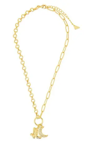 Sterling Forever Kelsea Charm Pendant Necklace - Gold