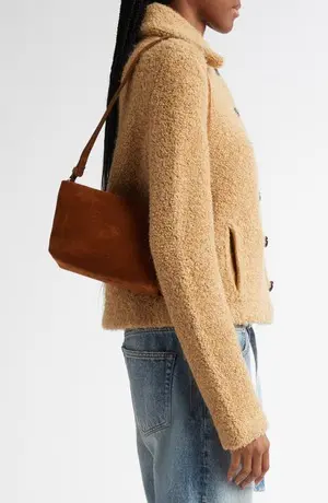 Proenza Schouler Bond Suede Shoulder Bag - Saddle