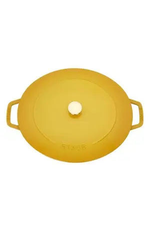 STAUB 6.25-quart Enameled Cast Iron Shallow Oval Dutch Oven