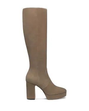 STUART WEITZMAN Dayna Platform Boots - Stone