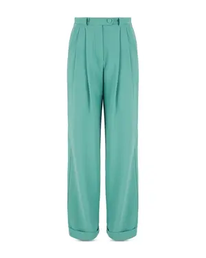 Emporio Armani Stretch Polyester Trousers