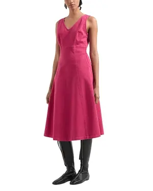 Emporio Armani Sleeveless Midi Dress - Raspberry