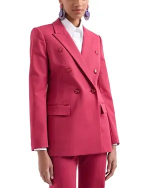 Emporio Armani Double Breasted Blazer - Raspberry