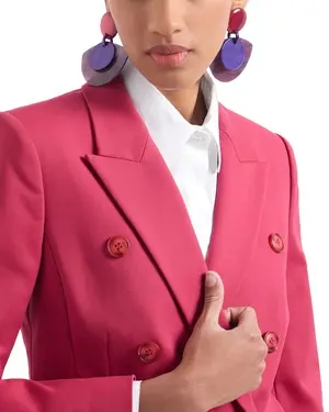 Emporio Armani Double Breasted Blazer - Raspberry