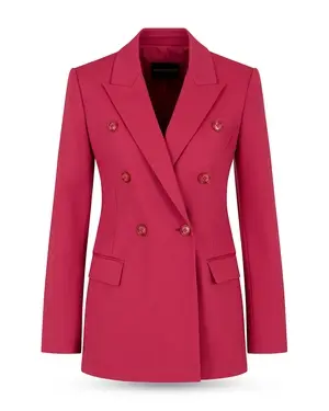 Emporio Armani Double Breasted Blazer - Raspberry