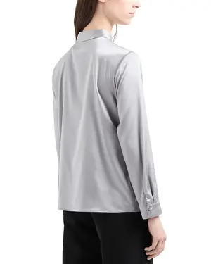 Emporio Armani Stretch Silk Button-up Shirt