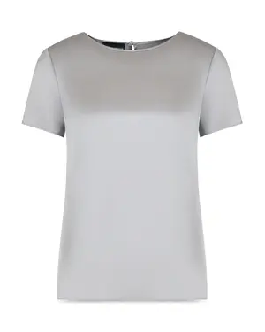 Emporio Armani Short Sleeve Blouse - Misty Grey
