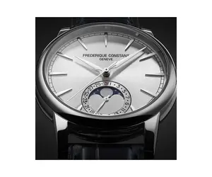 FREDERIQUE CONSTANT Classic Moonphase Date Manufacture Watch, 40mm - Silver/blue