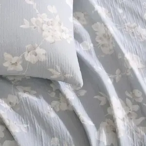 Calvin Klein Eternity Floral Cotton Gauze 3 Piece Comforter Set