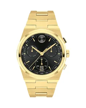 Movado Bold Quest Chronograph, 42mm - Black/gold