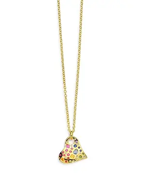 Ippolita 18k Rock Candy Rainbow Sapphire, Tsavorite & Diamond Heart Pendant Necklace - Multi/gold