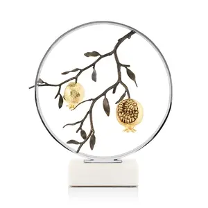 Michael Aram Pomegranate Moon Gate Sculpture - Gold