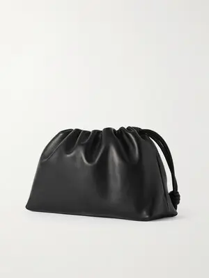 Loewe Flamenco Leather Clutch - Black