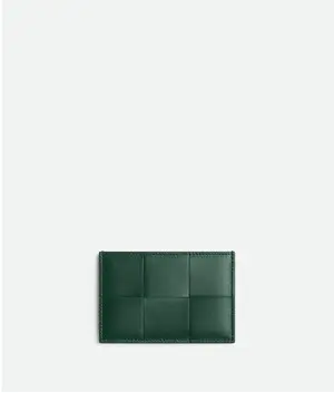 BOTTEGA  VENETA Cassette Credit Card Case - Emerald Green